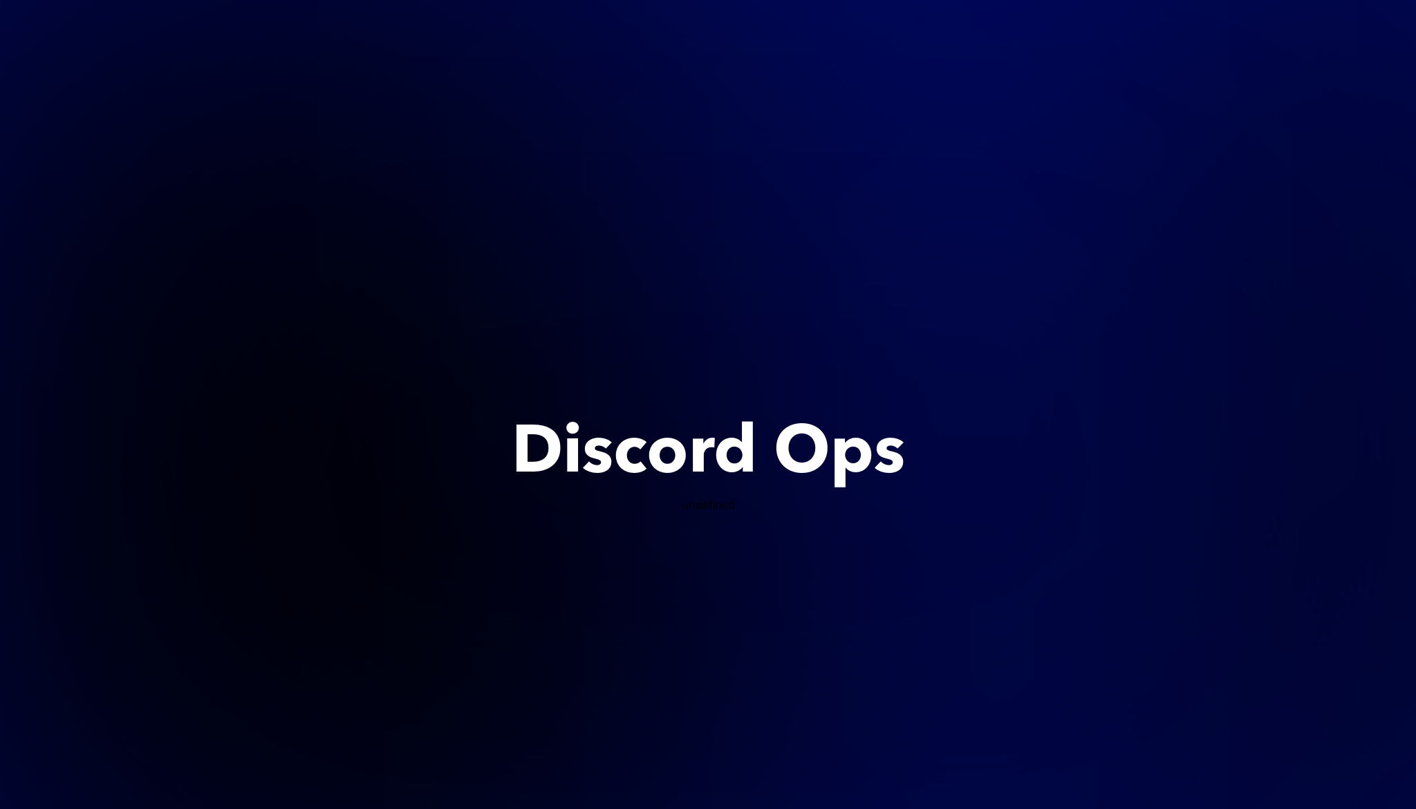 Discord Ops | Dework